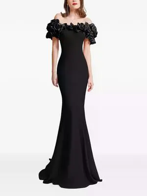 GEMY MAALOUF Off-the-shoulder Ruffled Maxi Dress