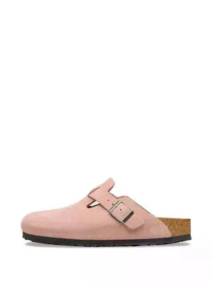 BIRKENSTOCK Boston Buckled Leather Sneakers - Pink