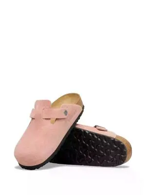 BIRKENSTOCK Boston Buckled Leather Sneakers - Pink