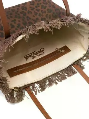 MC2 SAINT BARTH Leopard-print Tote Bag - Brown