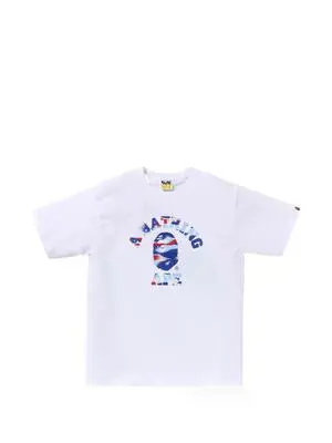 A BATHING APE Screen Camo College T-shirt