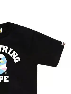 A BATHING APE Logo Graphic T-shirt - Black