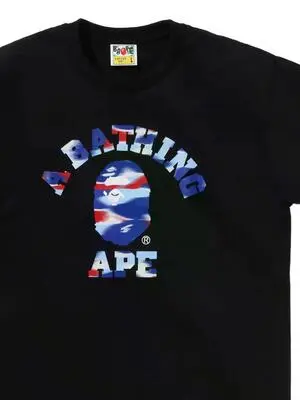 A BATHING APE Screen Camo College T-shirt