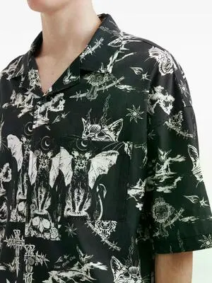 FIVE CM Buttoned Graphic Print Shirt
