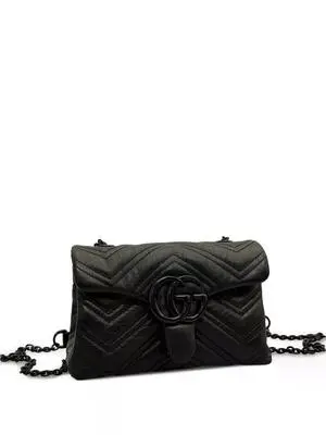 Gucci Chevron-quilted Chain-strap Shoulder Bag