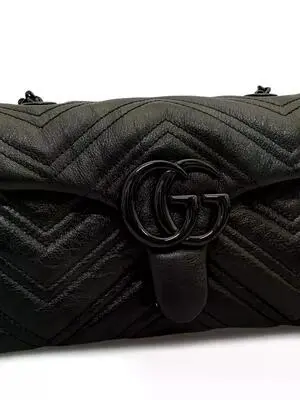 Gucci Chevron-quilted Chain-strap Shoulder Bag