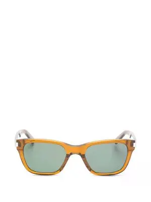 Saint Laurent Rectangle-frame Sunglasses - Brown