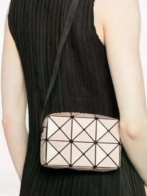 Issey Miyake Geometric-print Mini Bag - Neutrals