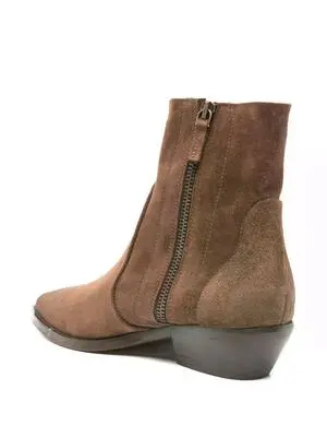 JULIE DEE Zipped Ankle Boots