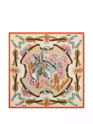 Moschino Floral-print Scarf