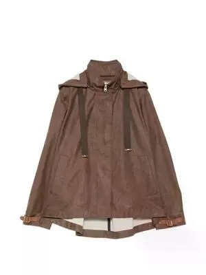 Herno Hooded Jacket With Buckle Strap Detail