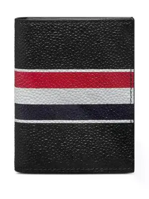 Thom Browne Rwb-stripe Wallet - Grey