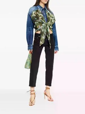 Dsquared2 Silver-tone Button Jeans