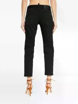 Dsquared2 Silver-tone Button Jeans