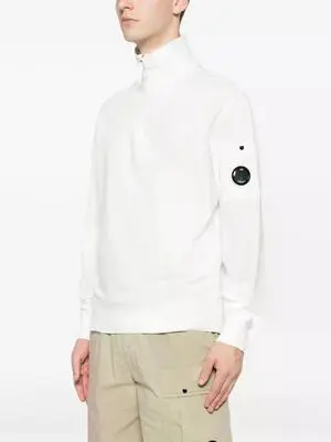 C.P. COMPANY Half-zip Sweatshirt - White