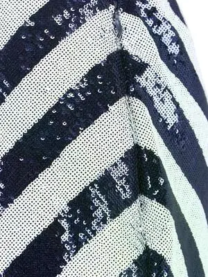 Ralph Lauren Striped Sequinned Midi Skirt