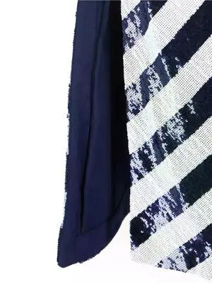 Ralph Lauren Striped Sequinned Midi Skirt