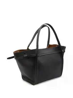 TOD'S Hammered Leather Tote Bag - Black