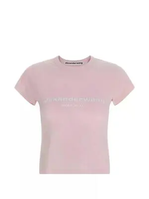Alexander Wang Crystal Logo Baby Tee