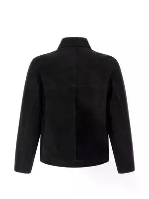 GIORGIO BRATO Suede Shirt Jacket - Black