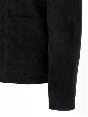 GIORGIO BRATO Suede Shirt Jacket - Black