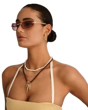 Le Specs Bubbles Wrap 62mm Sunglasses - Gold/pink