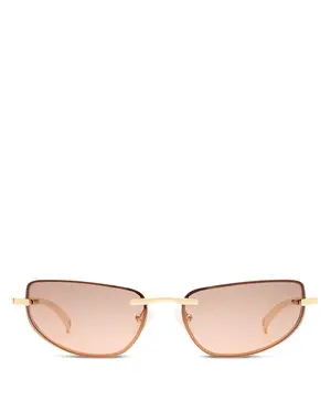Le Specs Bubbles Wrap 62mm Sunglasses - Gold/pink