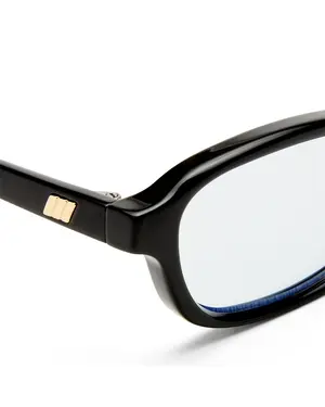 Le Specs Honey Pot Blue Light Glasses - Black/clear