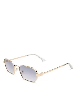 Le Specs Mythic Square Sunglasses Gold/blue