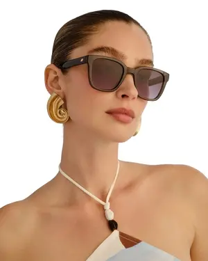 Le Specs Elixir Square Sunglasses - Khaki