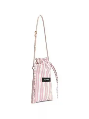 Dolce & Gabbana Essenza Striped Poplin Shoulder Bag - Pink