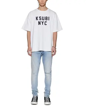 Ksubi Nyc Ekcess Short Sleeve Tee - White