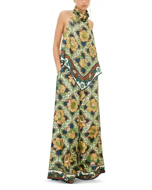 ALEMAIS Liana Silk Pala Pants