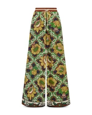 ALEMAIS Liana Silk Pala Pants