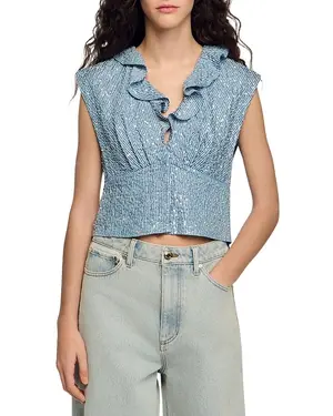 Sandro Embellished Blouses