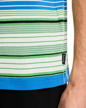 Paul Smith Striped Tee - Cobalt Blue