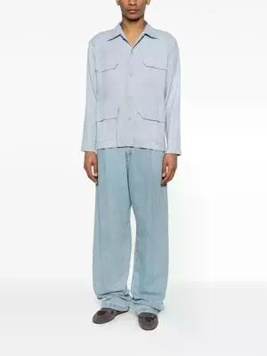 GONGDID DESIGN Pleated Pocket Shirt