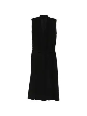 Y’s Tie-waist Collared Midi Dress
