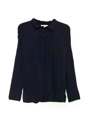 GONGDID DESIGN Pleated Polo Shirt