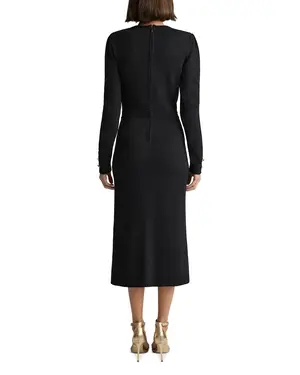 St. John Legacy Crepe Knit Dress - Black