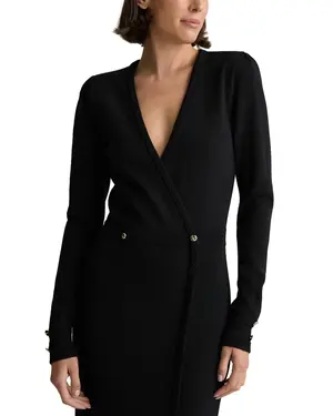 St. John Legacy Crepe Knit Dress - Black