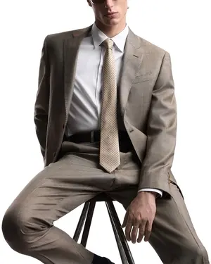 Emporio Armani G Line Regular Fit Wool Suit - Tan