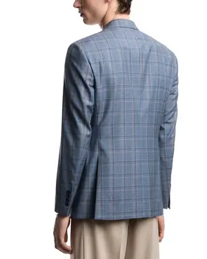Emporio Armani G Line Regular Fit Single Breasted Notch Lapel Jacket In Super 130s Wool - Teal