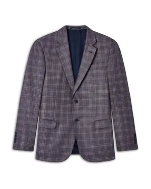 Emporio Armani G Line Regular Fit Jacket In Super 130s Wool - Violet