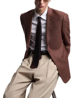 Emporio Armani G Line Regular Fit Single Breasted Notch Lapel Jacket In Super 130s Wool