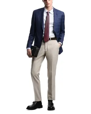Emporio Armani G Line Regular Fit Single Breasted Notch Lapel Jacket In Super 130s Wool - Navy Blue