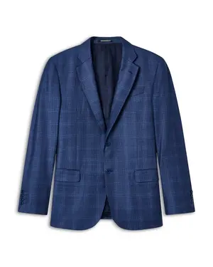 Emporio Armani G Line Regular Fit Single Breasted Notch Lapel Jacket In Super 130s Wool - Navy Blue
