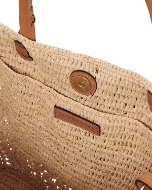 Gerard Darel 18h Crochet Raffia Tote