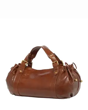 Gerard Darel 24h Leather Handbag - Caramel