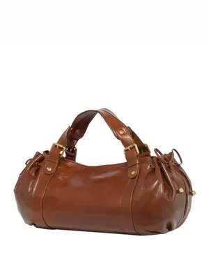 Gerard Darel 24h Leather Handbag - Caramel